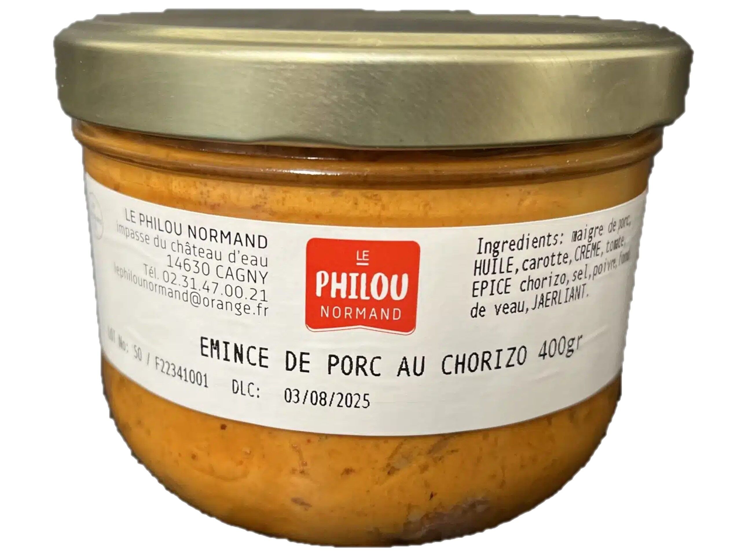 Achat Emincé de porc au chorizo pour 1 personne en gros