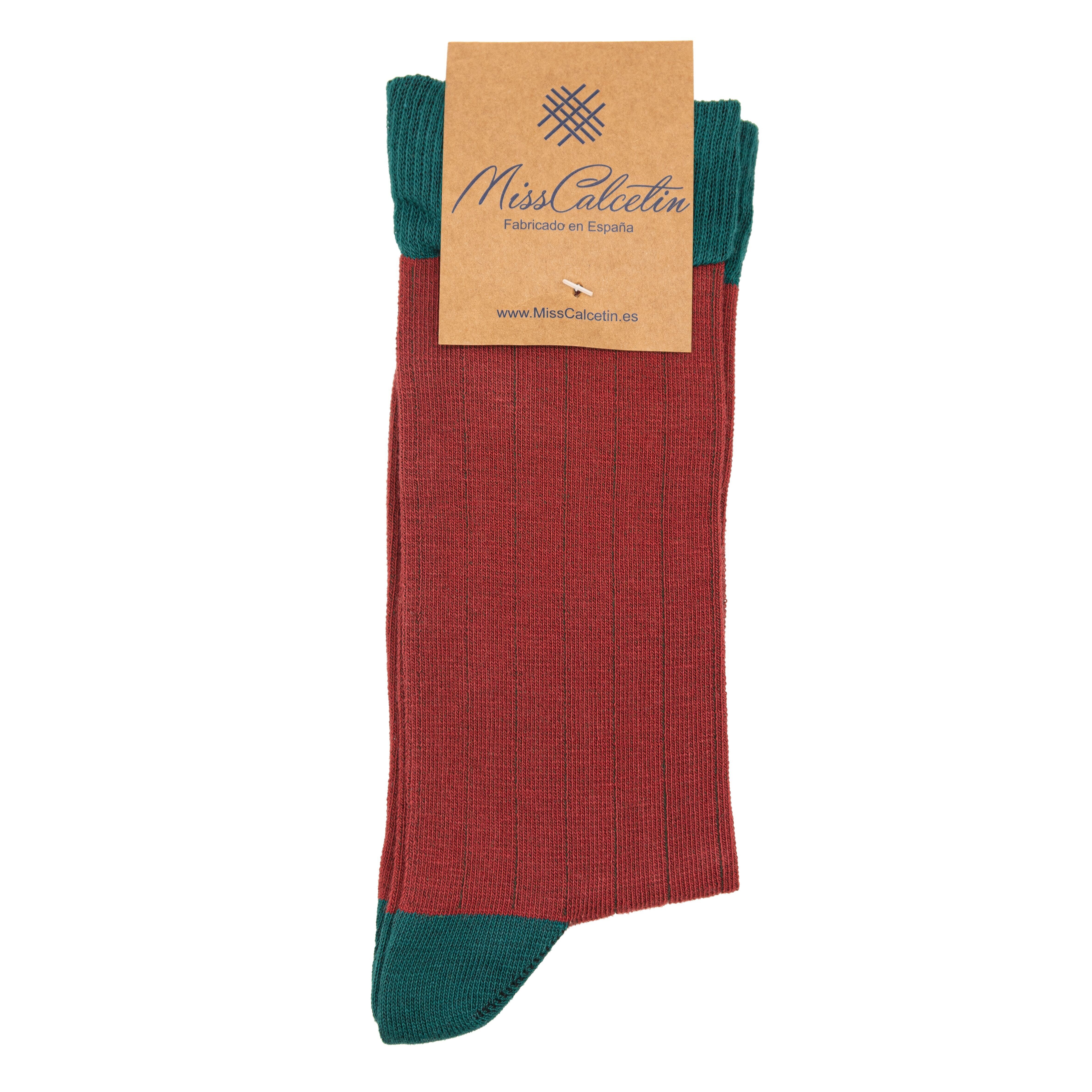 Buy wholesale Miss Cuba-Evergreen Ribbed Low Cane Sock