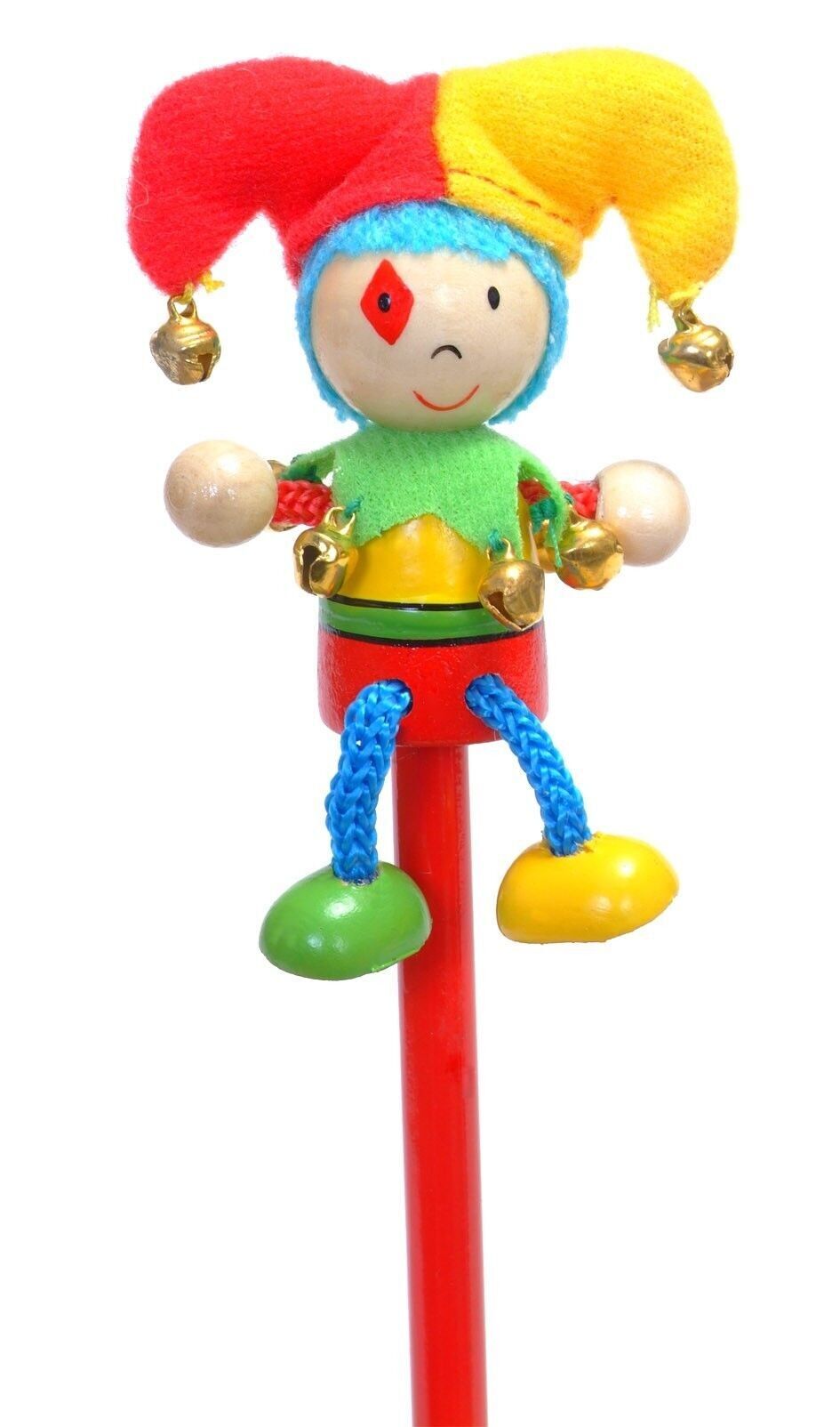 Buy wholesale Jester Pencil - with wood and material pencil topper