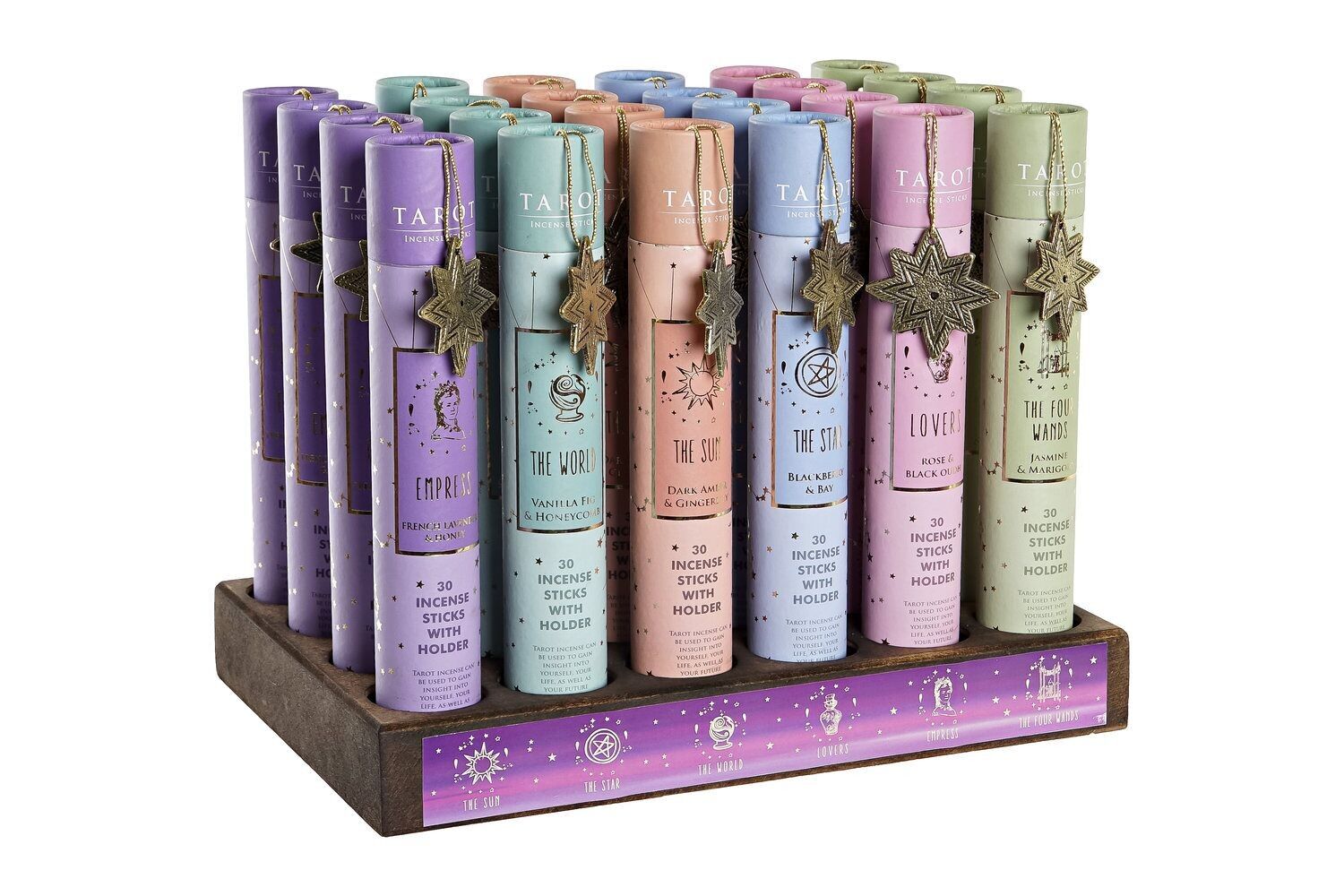 Achat SET DE BÂTONS D'ENCENS 30 ARÔME 4,5X4,5X28,5 6 ASSORT. IN200934 ...