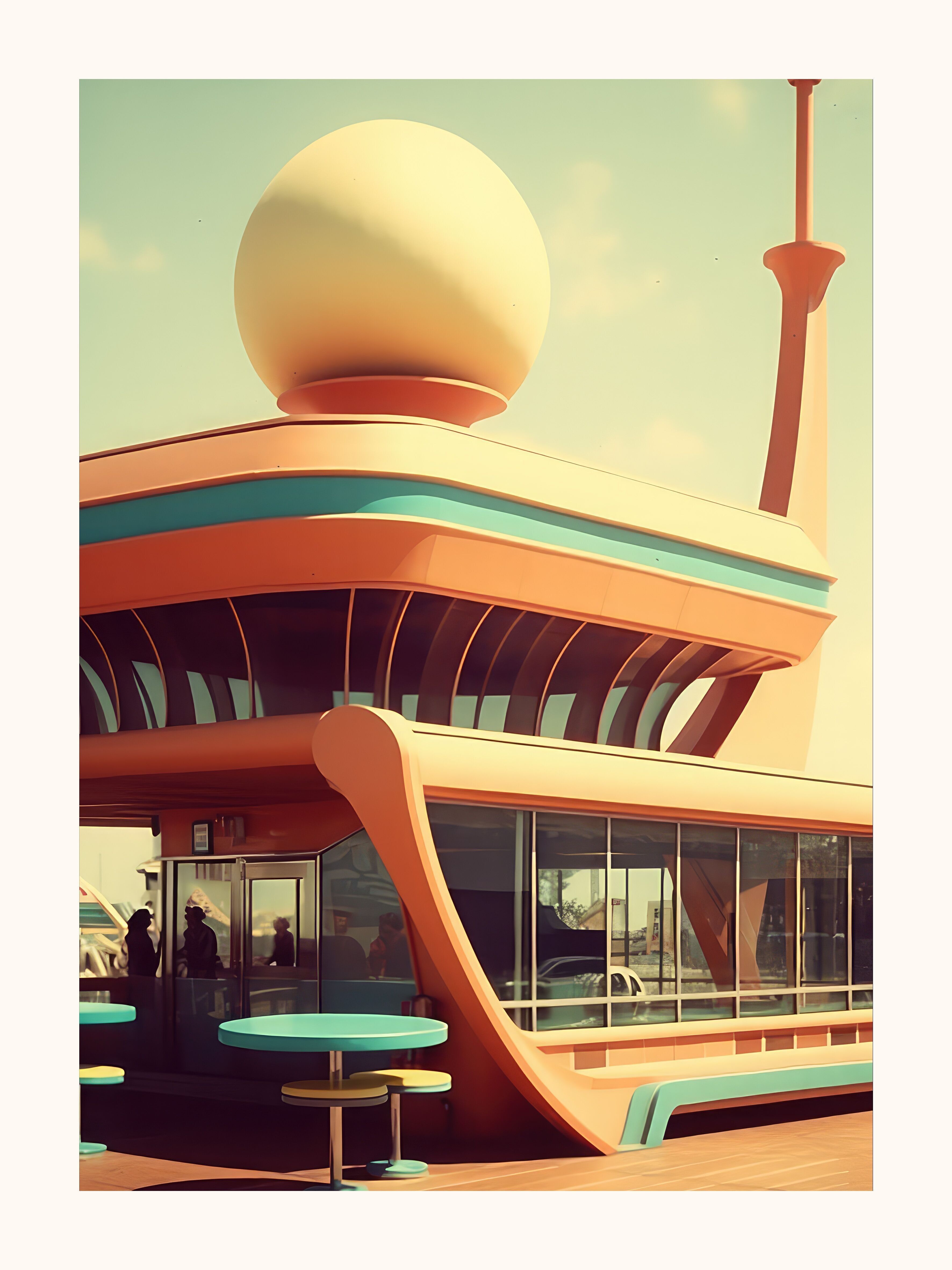 Buy wholesale Poster - Retro Future 10 (30x40 cm) - Hartman AI