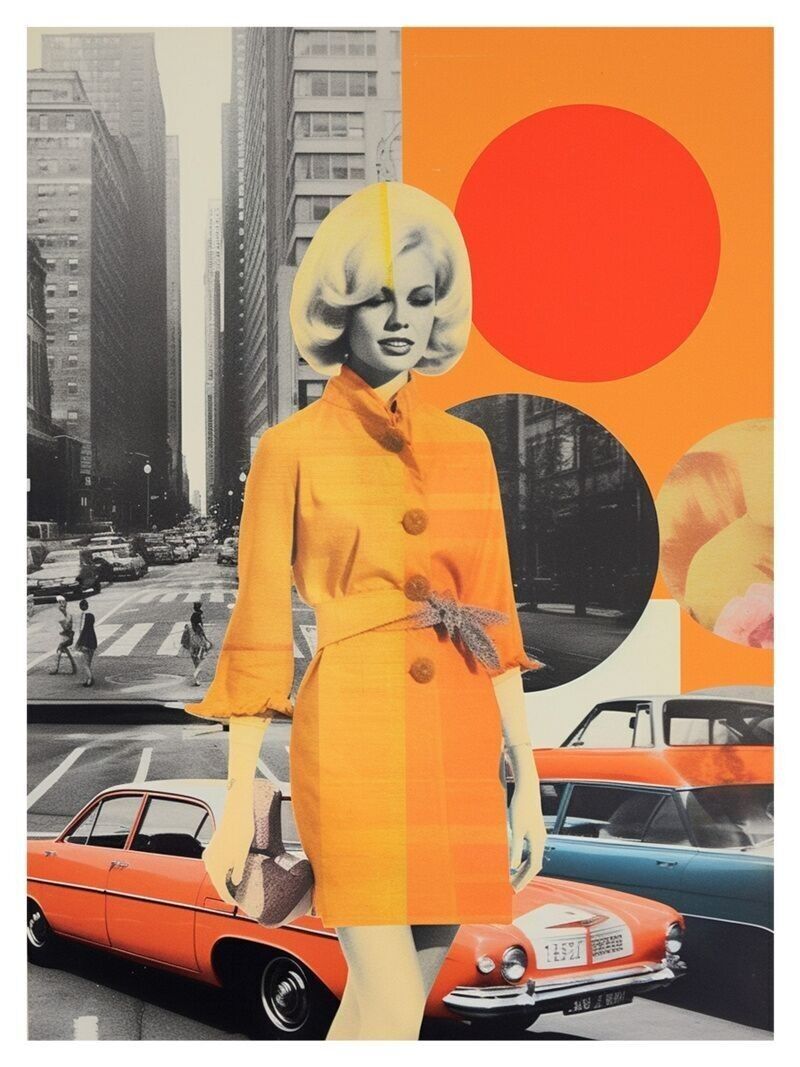 Buy wholesale Poster - 60's Collages 01 (30x40 cm) - Hartman AI