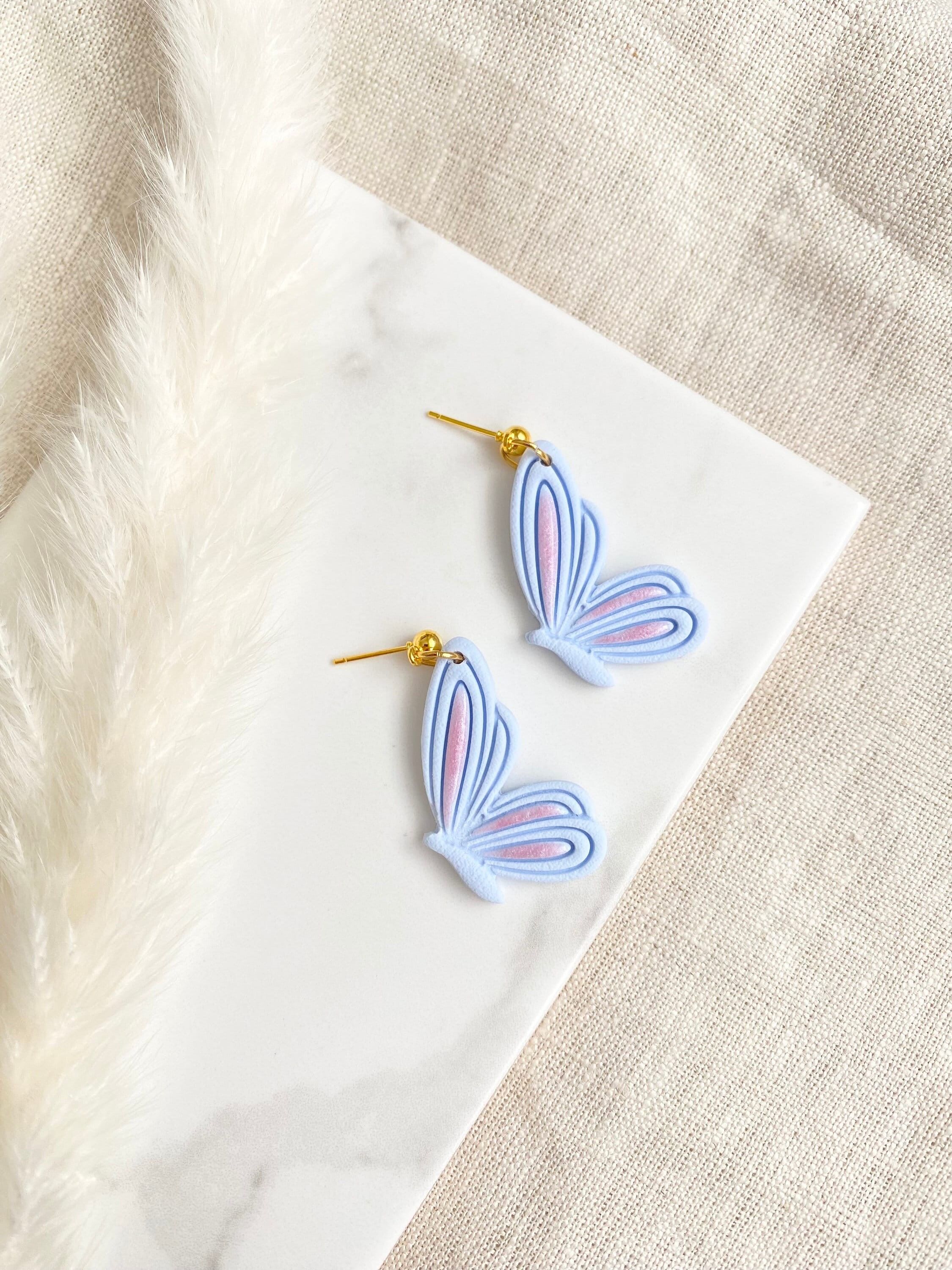 Butterfly polymer clay earrings store