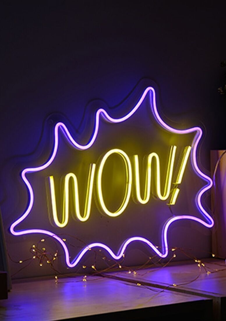 Buy wholesale OHNO Home accessories Neon Sign - WOW