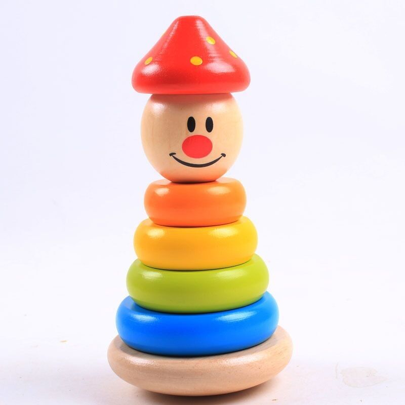 Buy wholesale Wooden Clown Blocks Pyramid