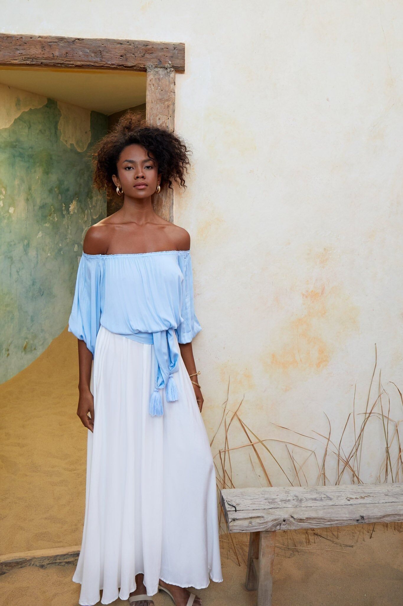 Buy wholesale Zahra Maxi Skirt Off white