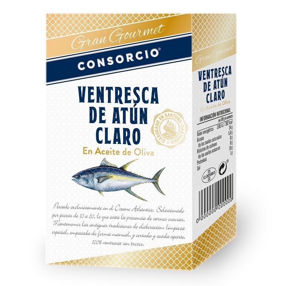 Buy wholesale Ventresca of light tuna Consorcio Gran Gourmet 110g