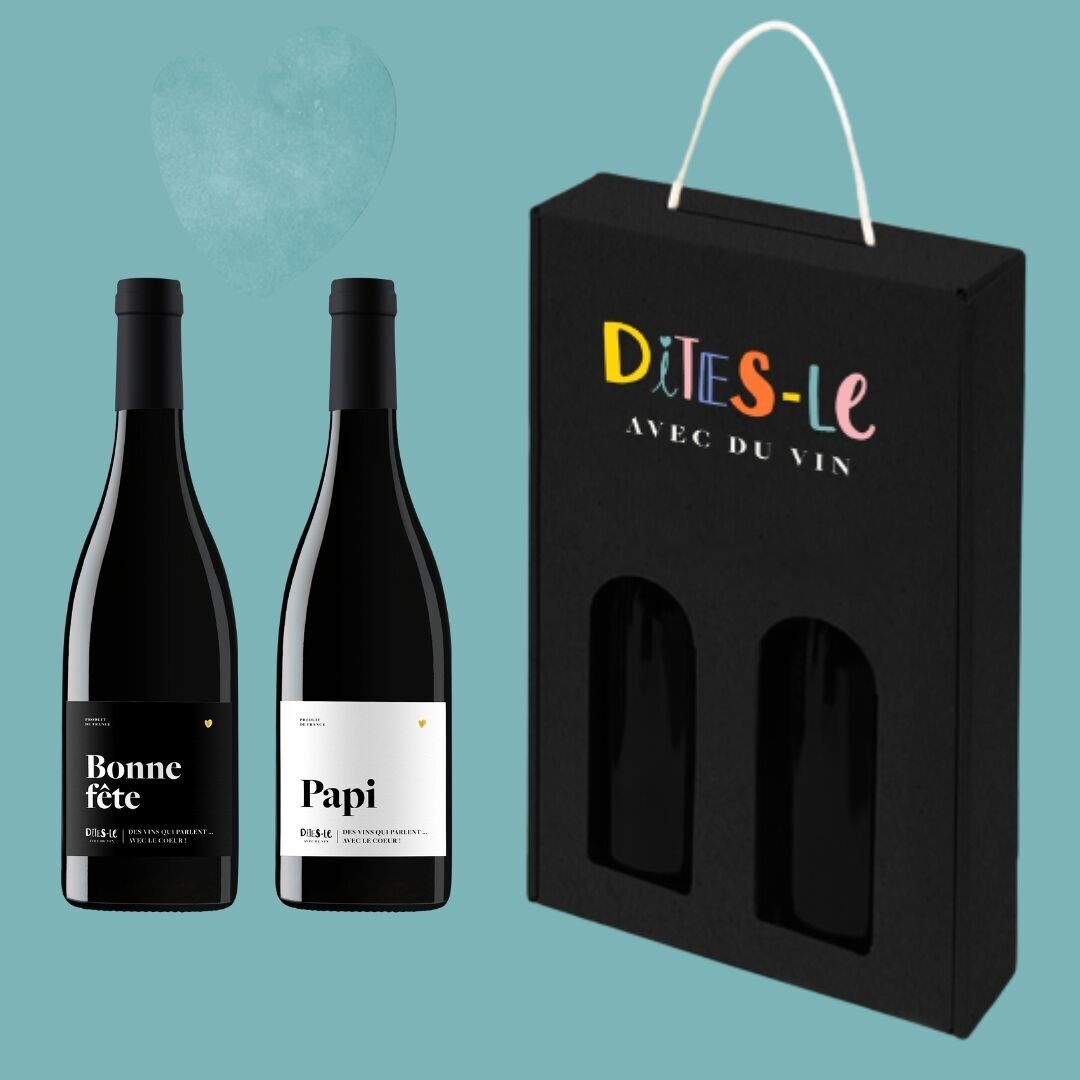 Achat Coffret vins Bonne fête Papi Elégance - Terrasses du Larzac / Pic Saint Loup en gros