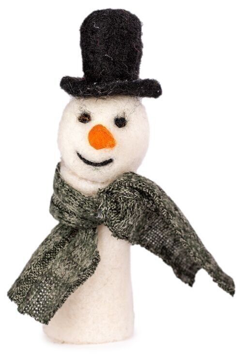 Buy wholesale Finger puppet “Snowman” 10 cm VE 12