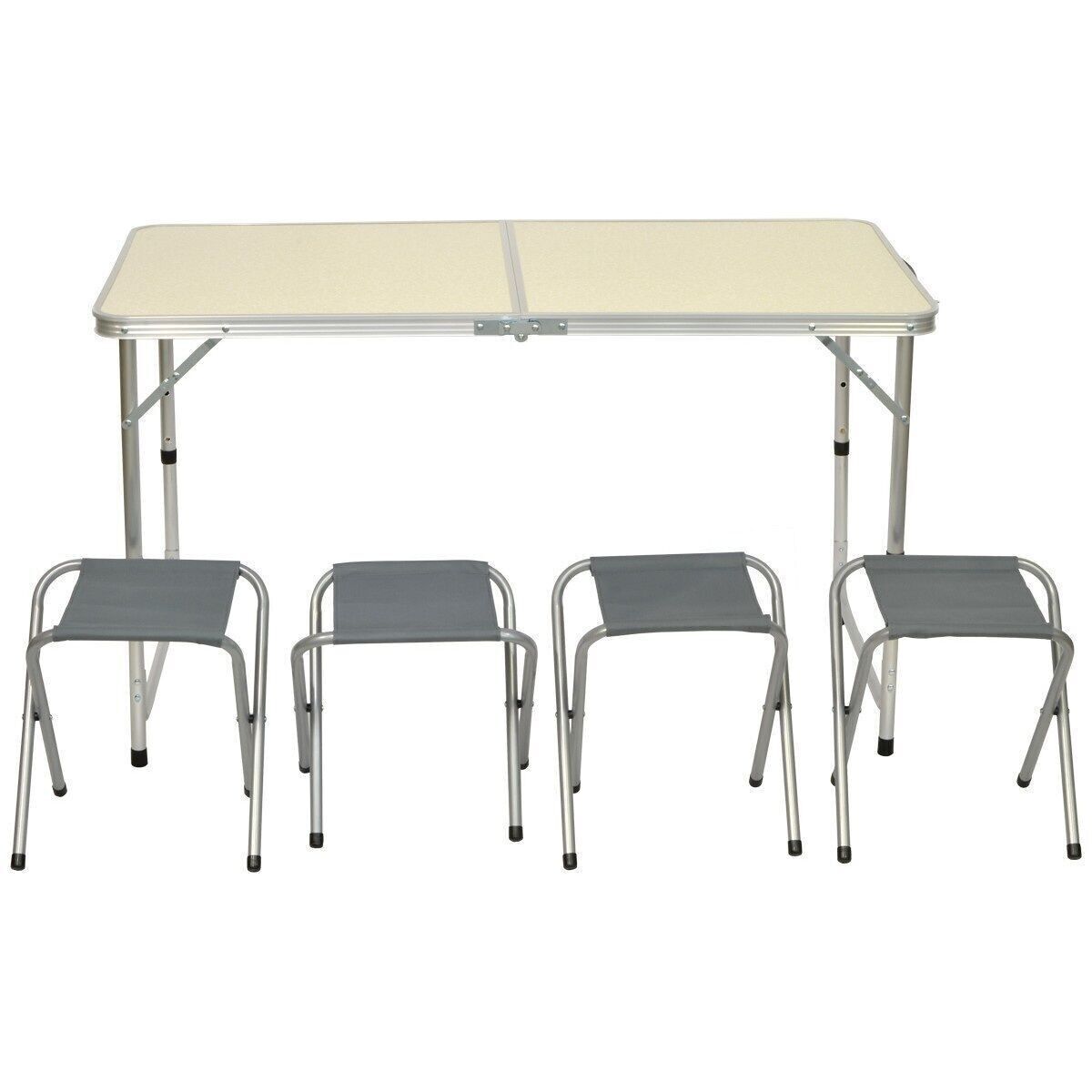 Buy wholesale Camping table and 4 stools - folding seating area