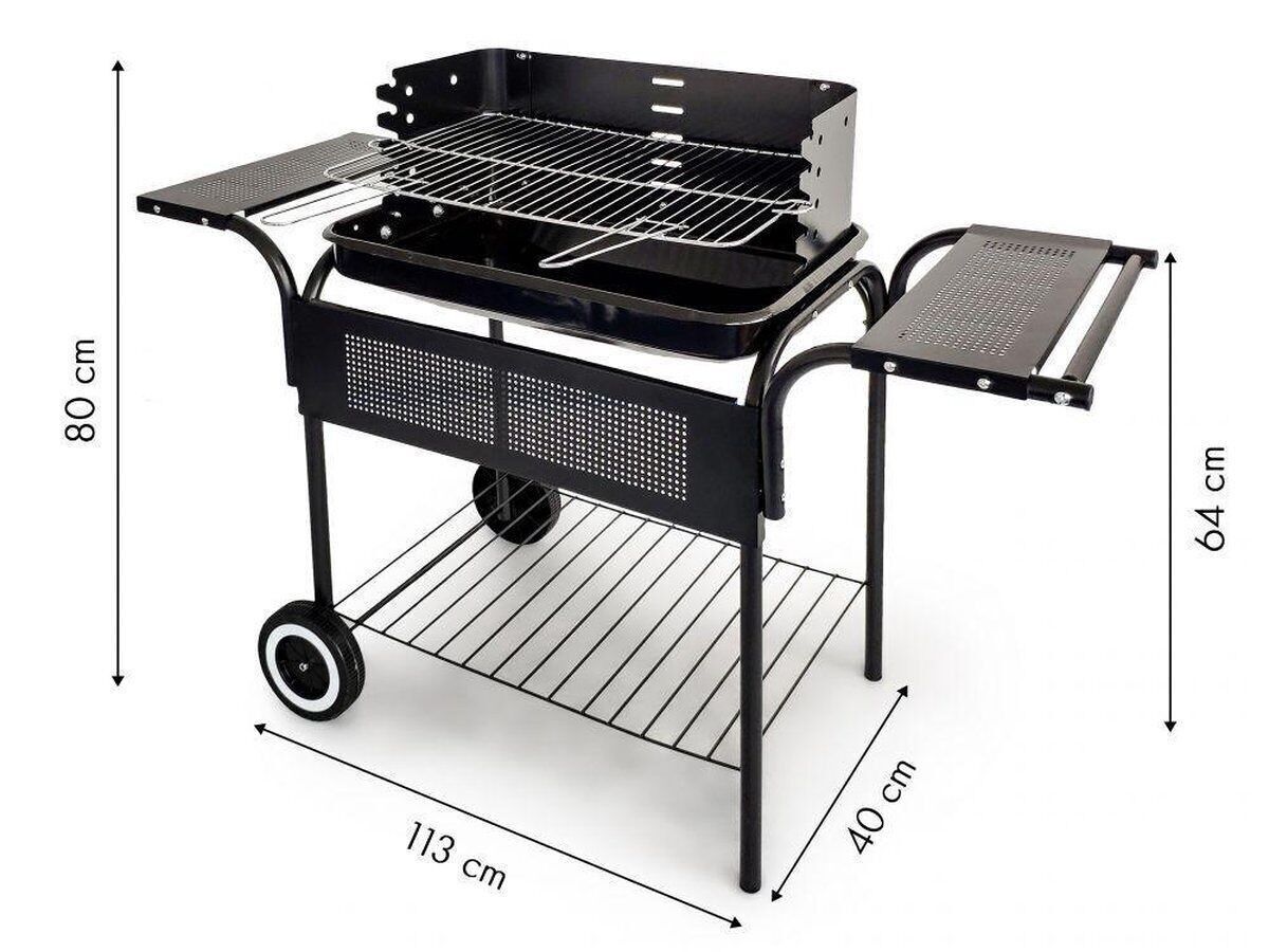 Buy wholesale Barbecue - BBQ - with 2 work platforms - with adjustable grid