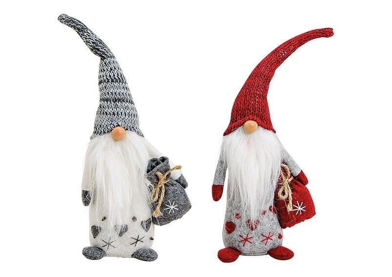 Buy wholesale Gnome with sack made of textile red
