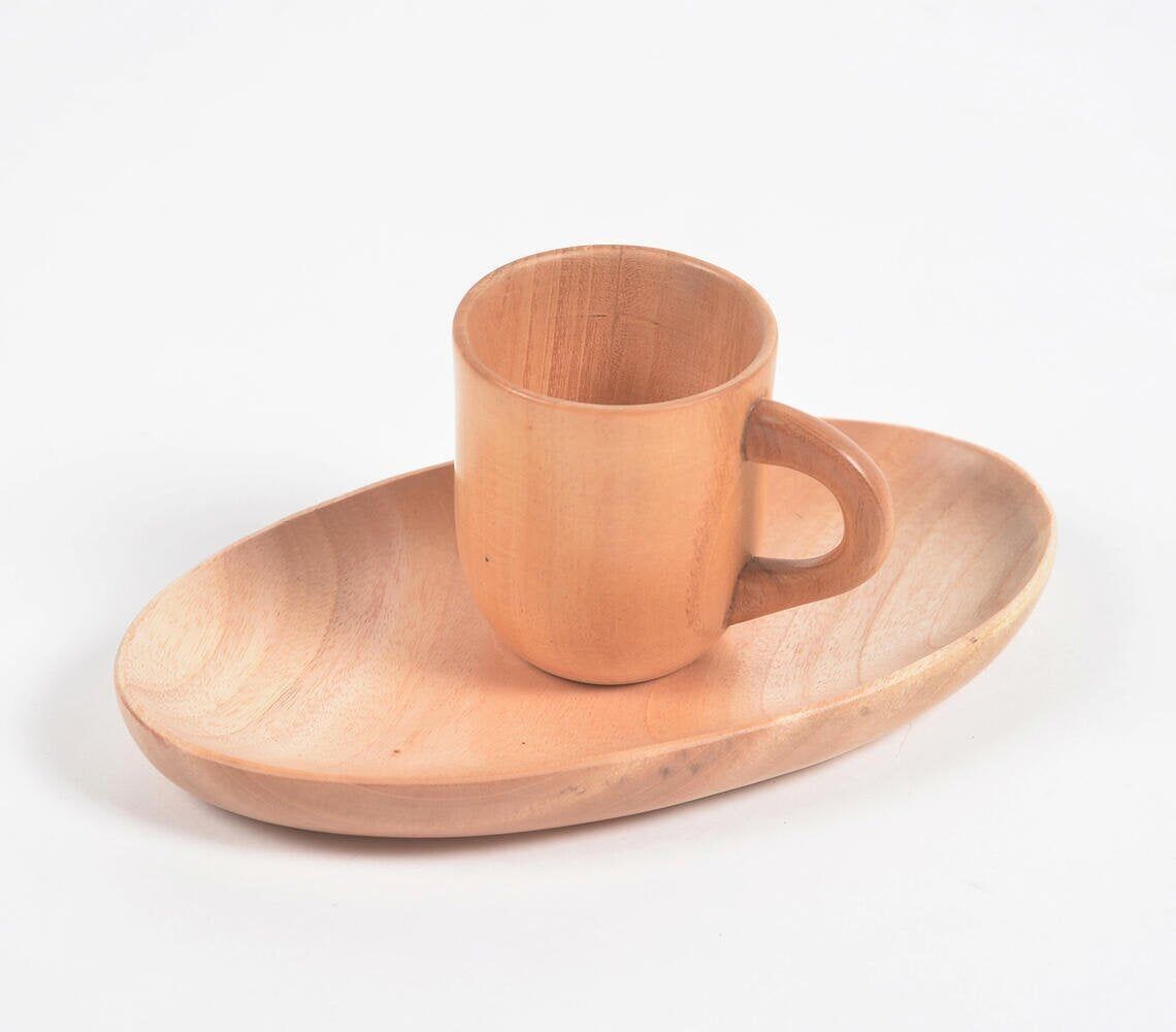 Buy wholesale Take Wood Ocha Mug & Tray Set