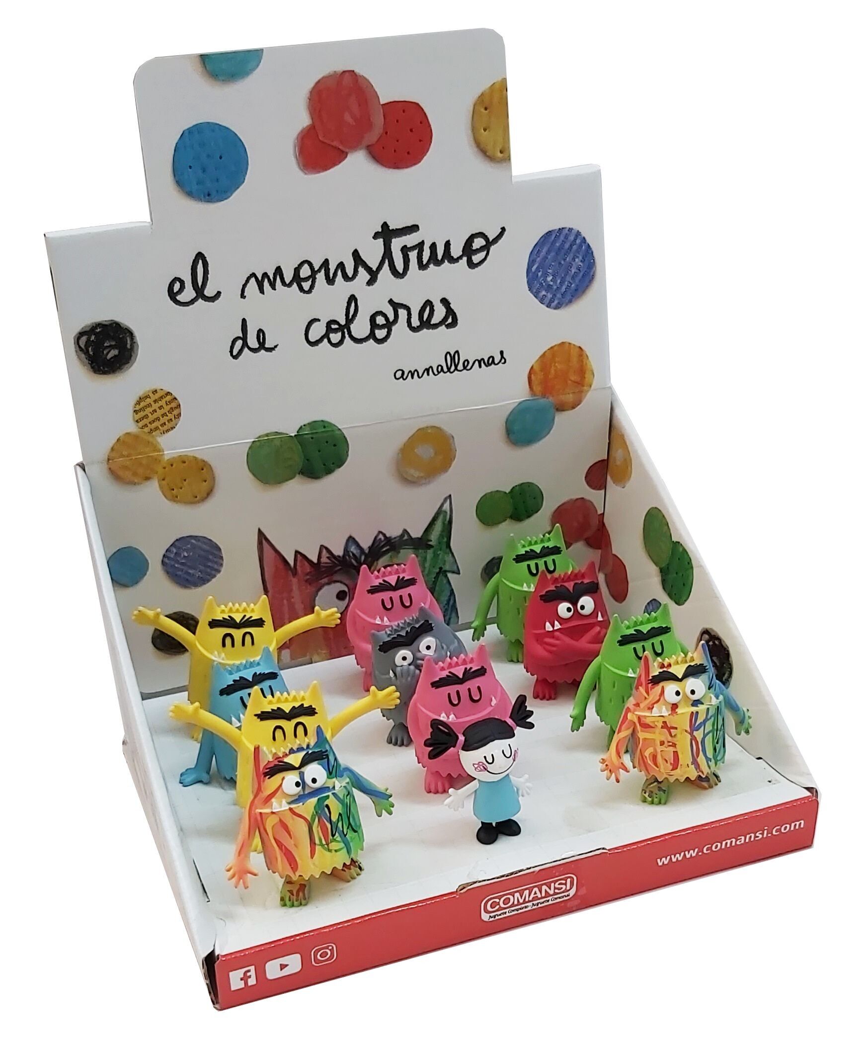 Buy wholesale Color Monster assorted 12 - Comansi The Color Monster toy ...