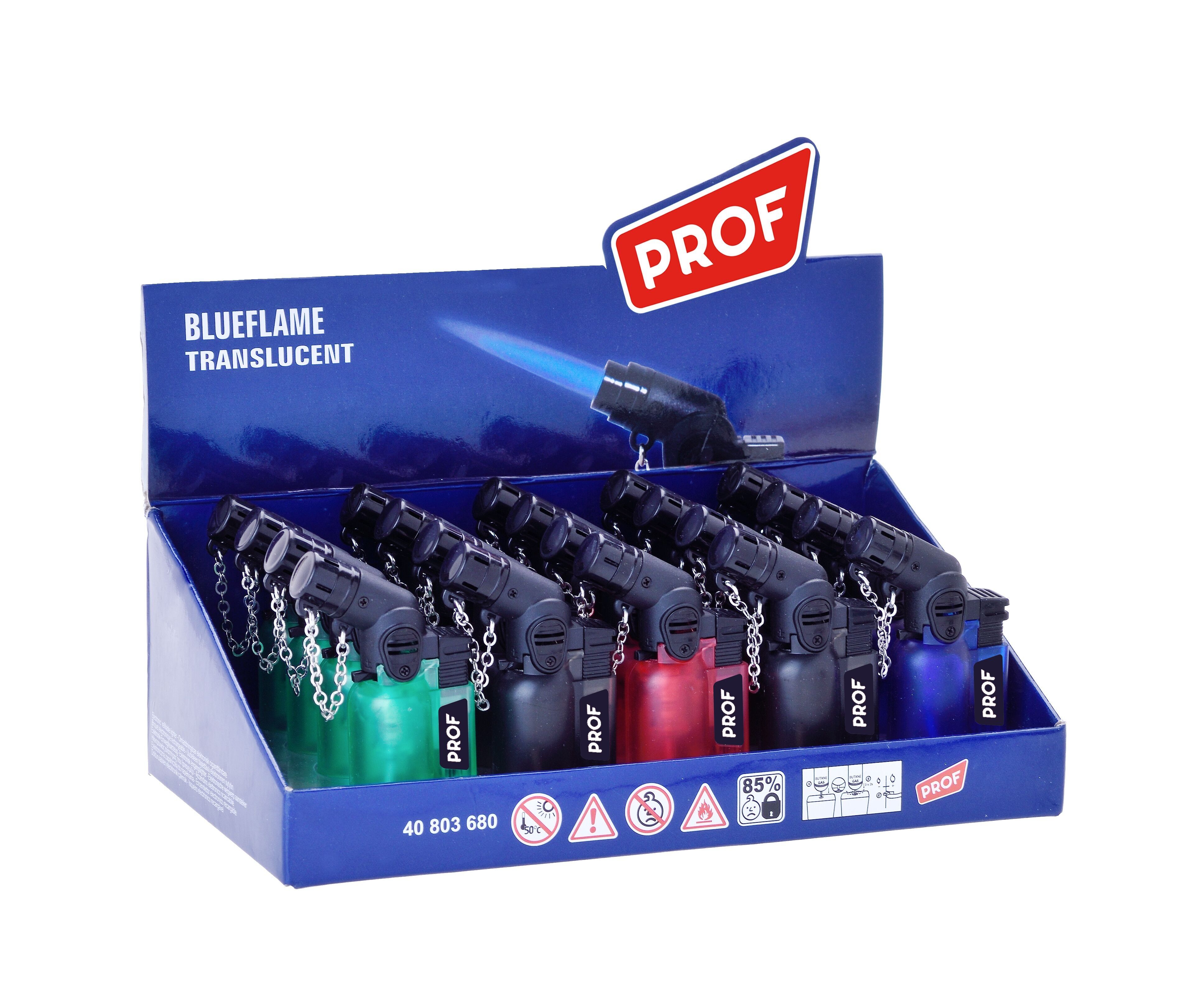 Buy wholesale PROF capsule lighter ANGLE BLUE FLAME DL-20