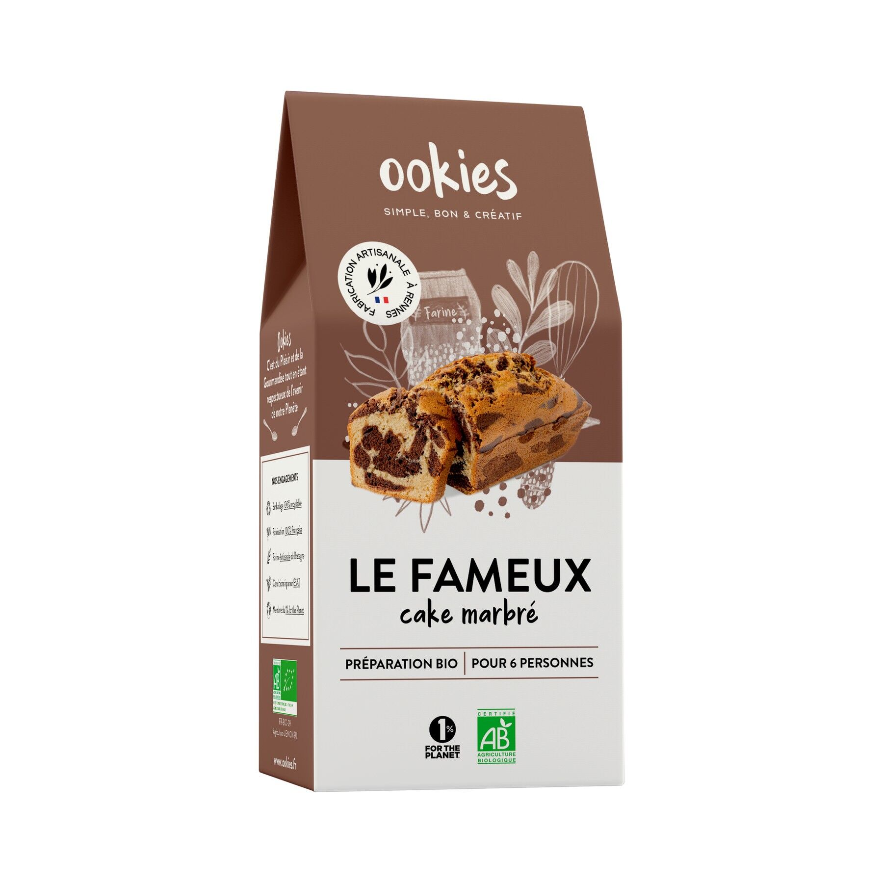 Achat Préparation pour Gâteaux Bio - Le Fameux Cake Marbré en gros