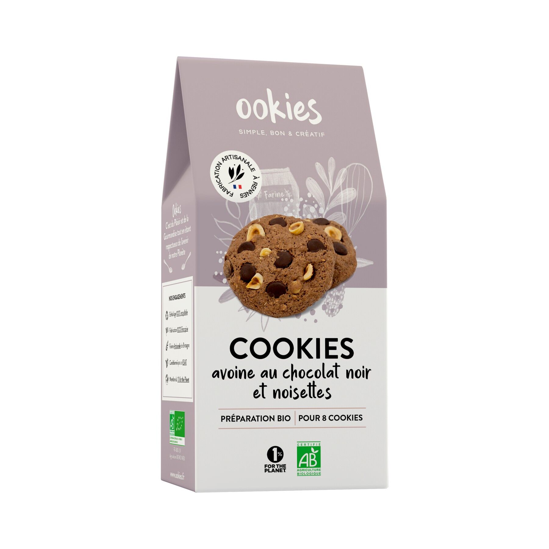 Achat Préparation pour Gâteaux Bio - Cookie Avoine au Chocolat Noir et ...