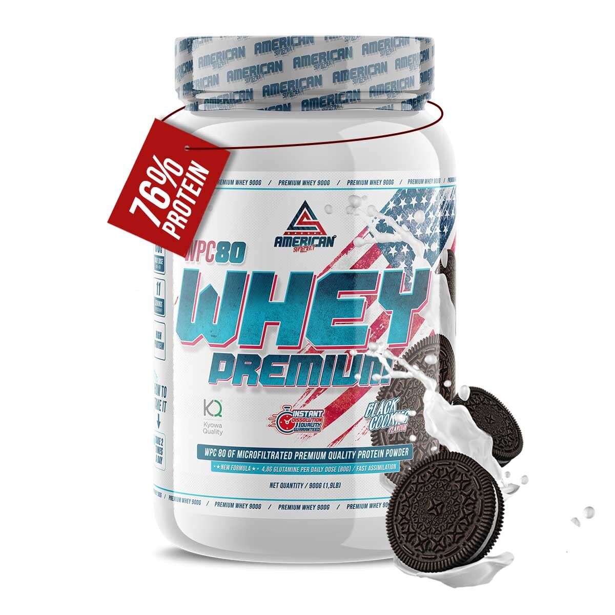 Compra AS American Suplement | Premium Whey Protein 900 g | Black ...