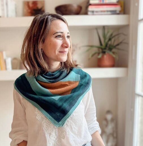 Buy wholesale Large square wool scarf Lotus green