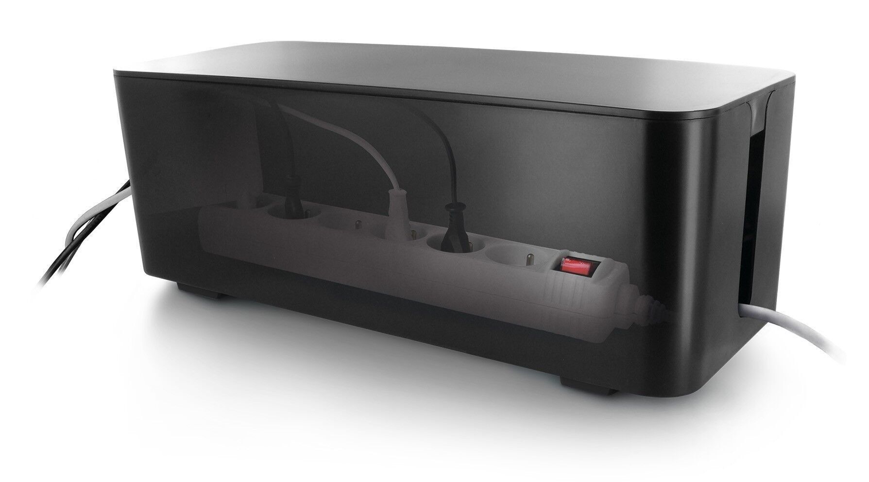 Buy wholesale Large black cable and power strip storage box