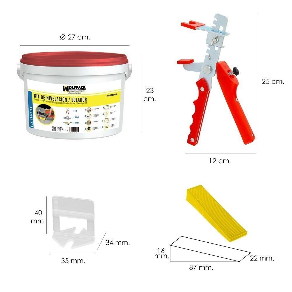 Buy wholesale Tile Leveling Kit (Gun, chocks and wedges)