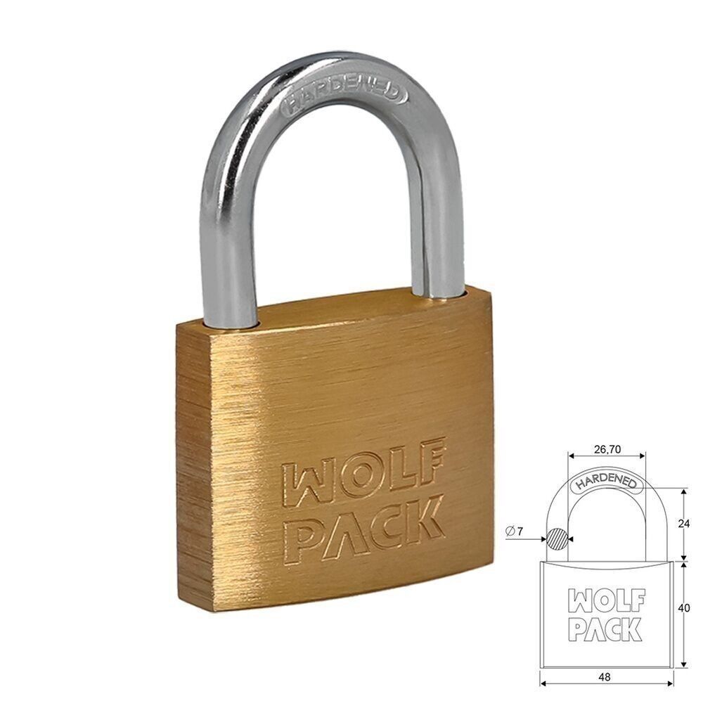 Buy wholesale Brass Padlock Normal Arch 50 mm.