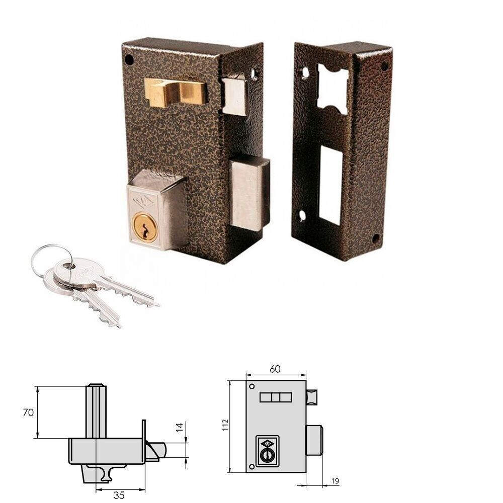 Buy wholesale Lock Cvl 756A / 60 / Enameled Iron Left Cylinder 70 mm.