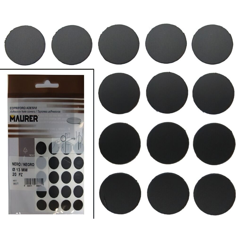 Buy wholesale Black Adhesive Screw Covers (Blister 20 units)