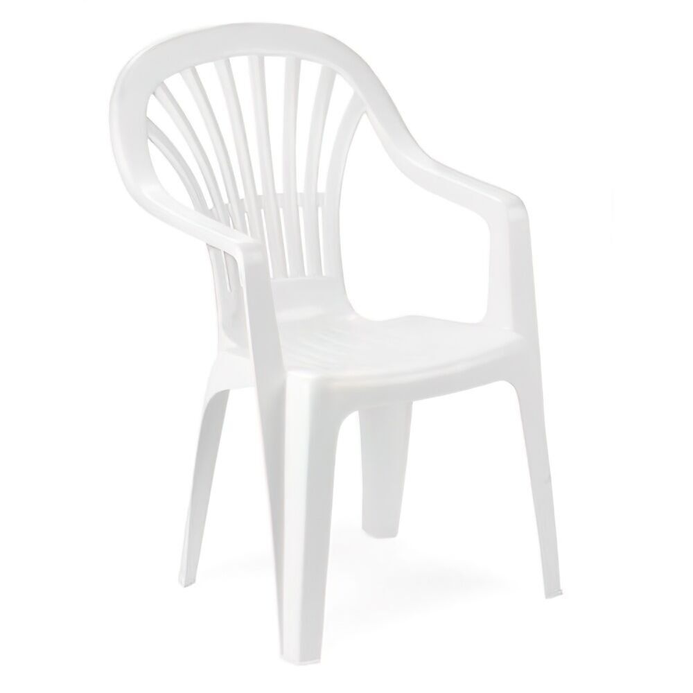 Buy wholesale Zena White High Back Monoblock Resin Chair