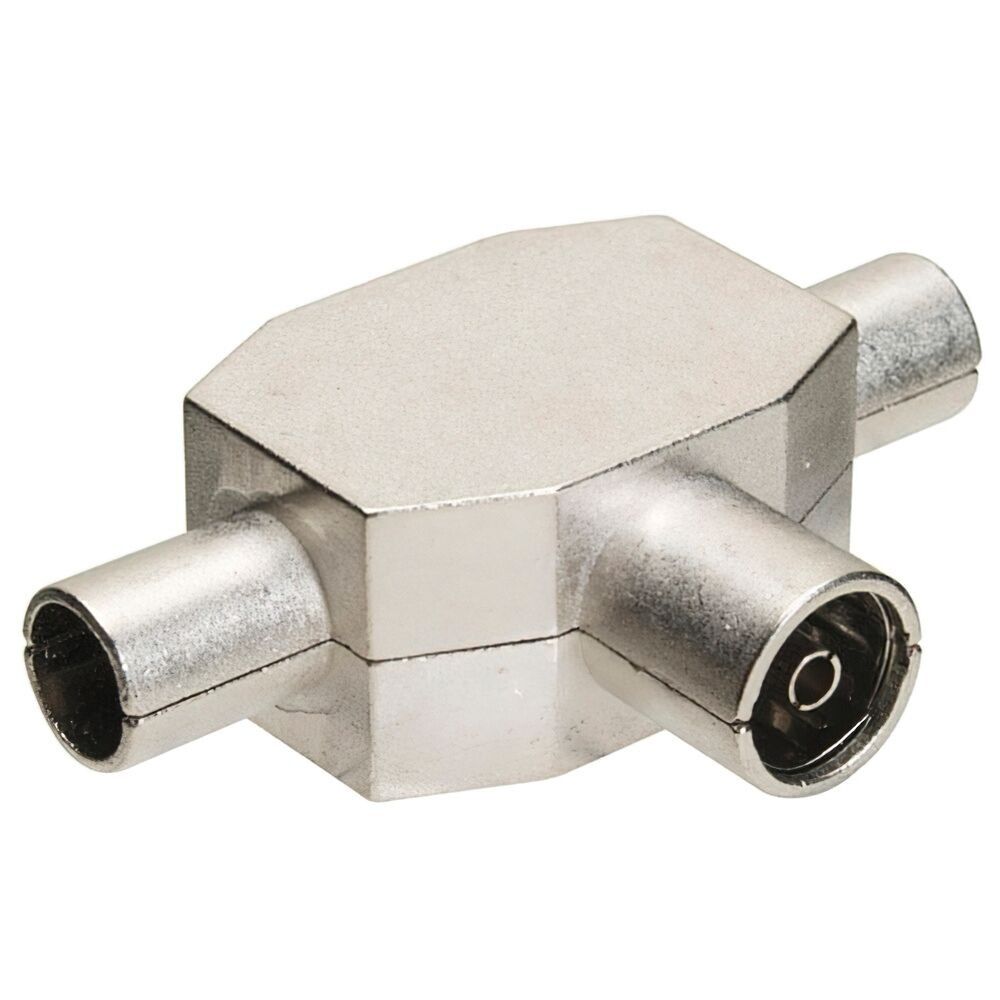 Buy wholesale Metal Shielded TV Distributor 1 Female + 2 Males