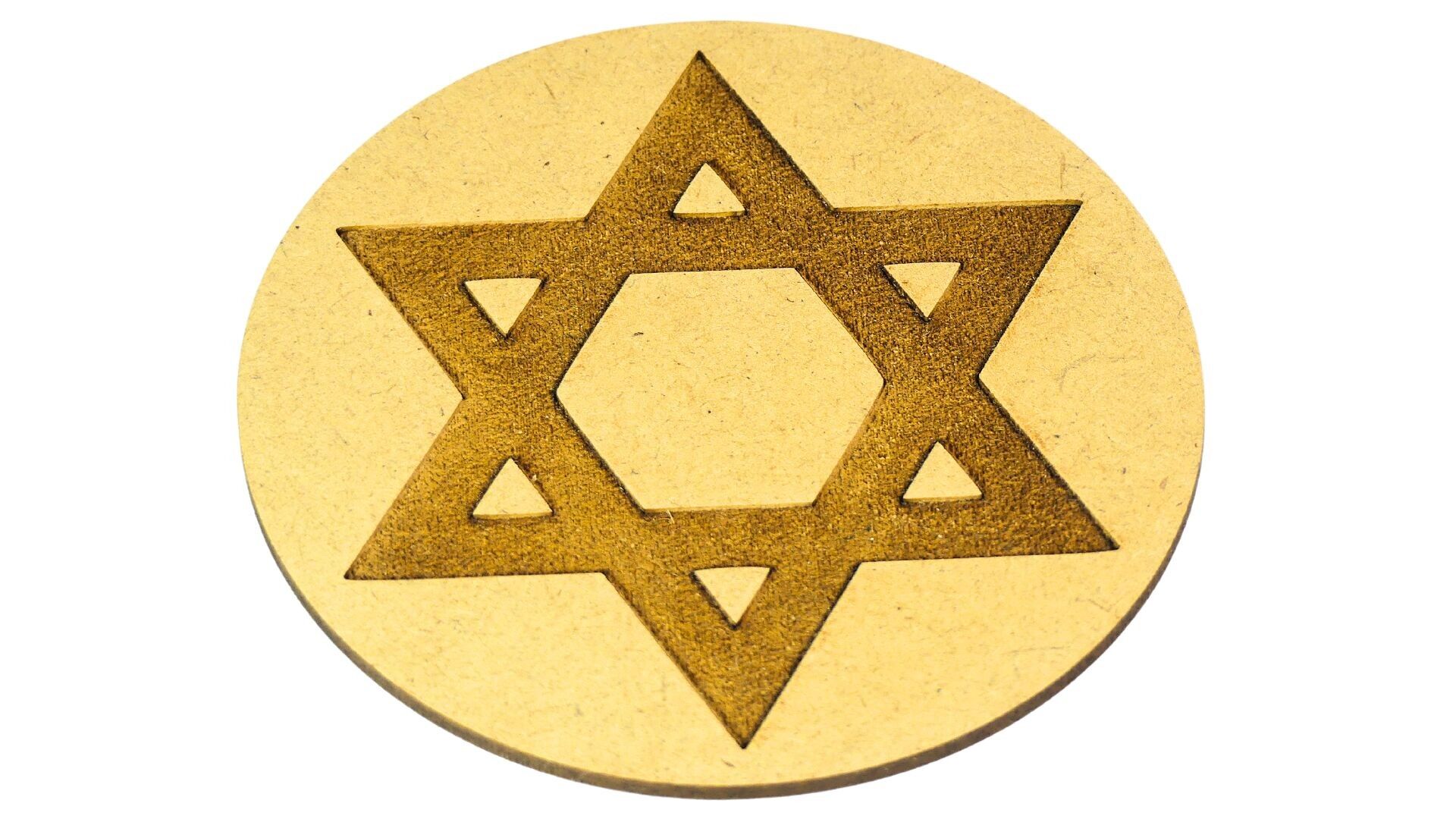 Buy wholesale Star of Solomon in wood engraved from 5 to 30cm depending ...