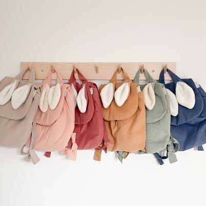 Achat Sac à dos lapinou en velours moka en gros