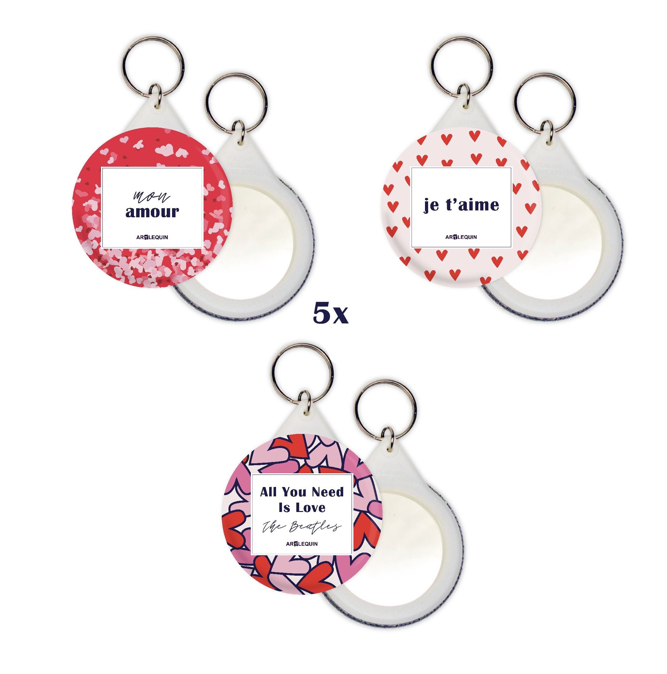Buy wholesale Pack of 30 special Valentine’s Day key rings