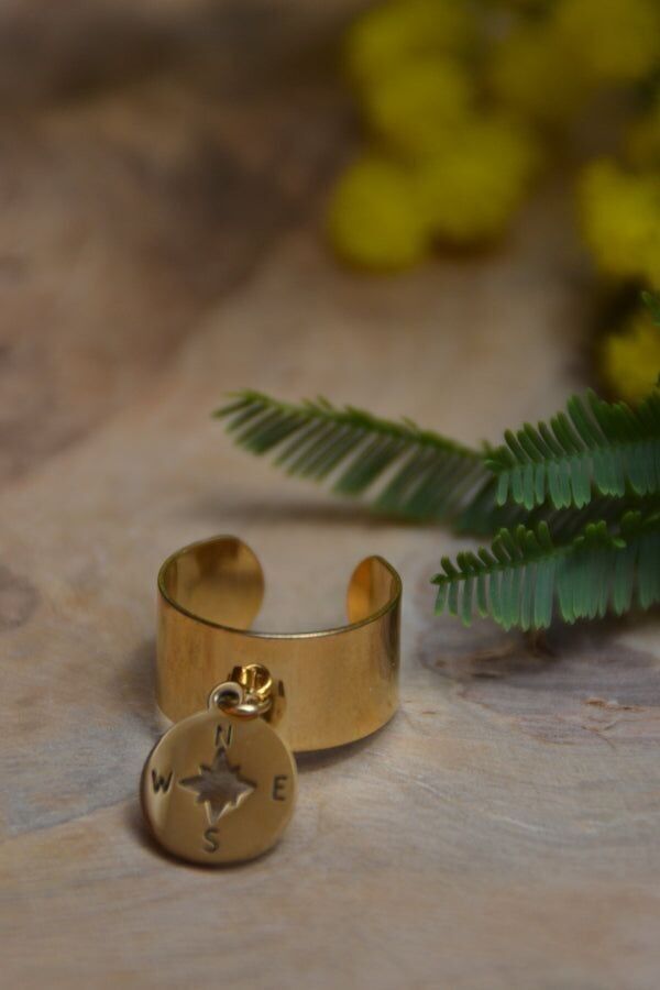 Buy wholesale Bohemian ring - compass rose pendant