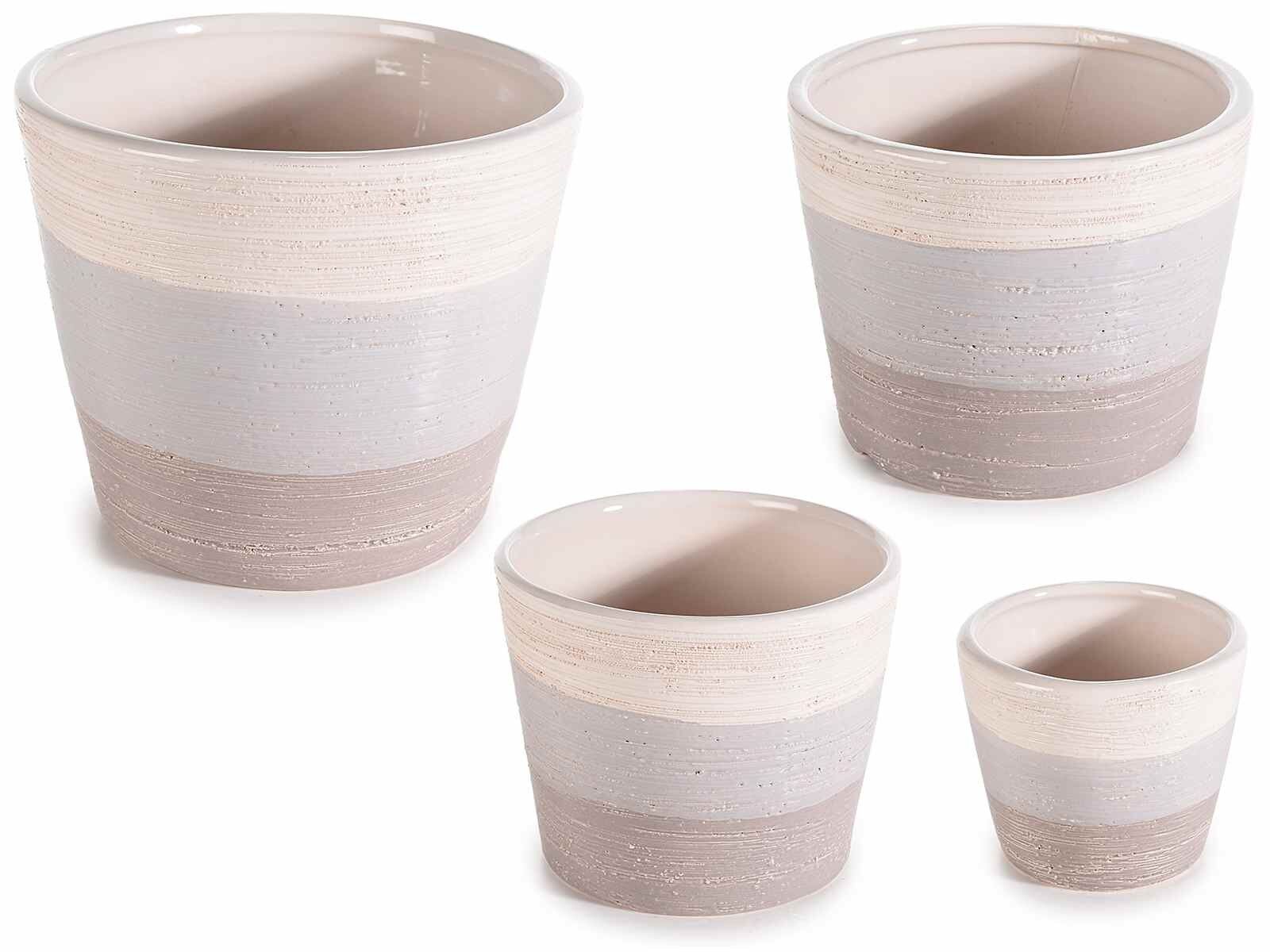 Buy wholesale Colored ceramic vases worked in a set of 4 pieces
