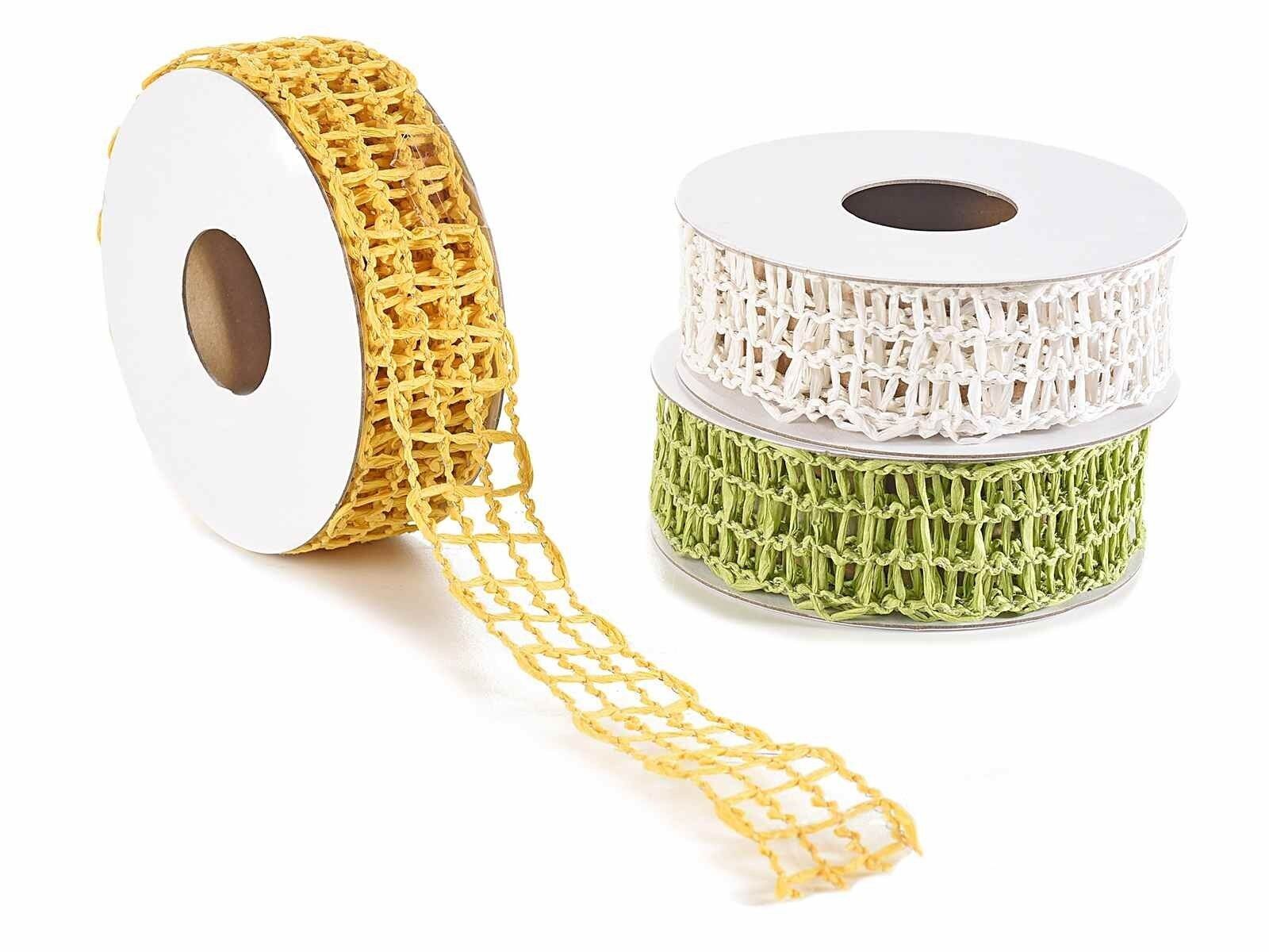 Buy wholesale Colored paper mesh ribbons with moldable core in three ...