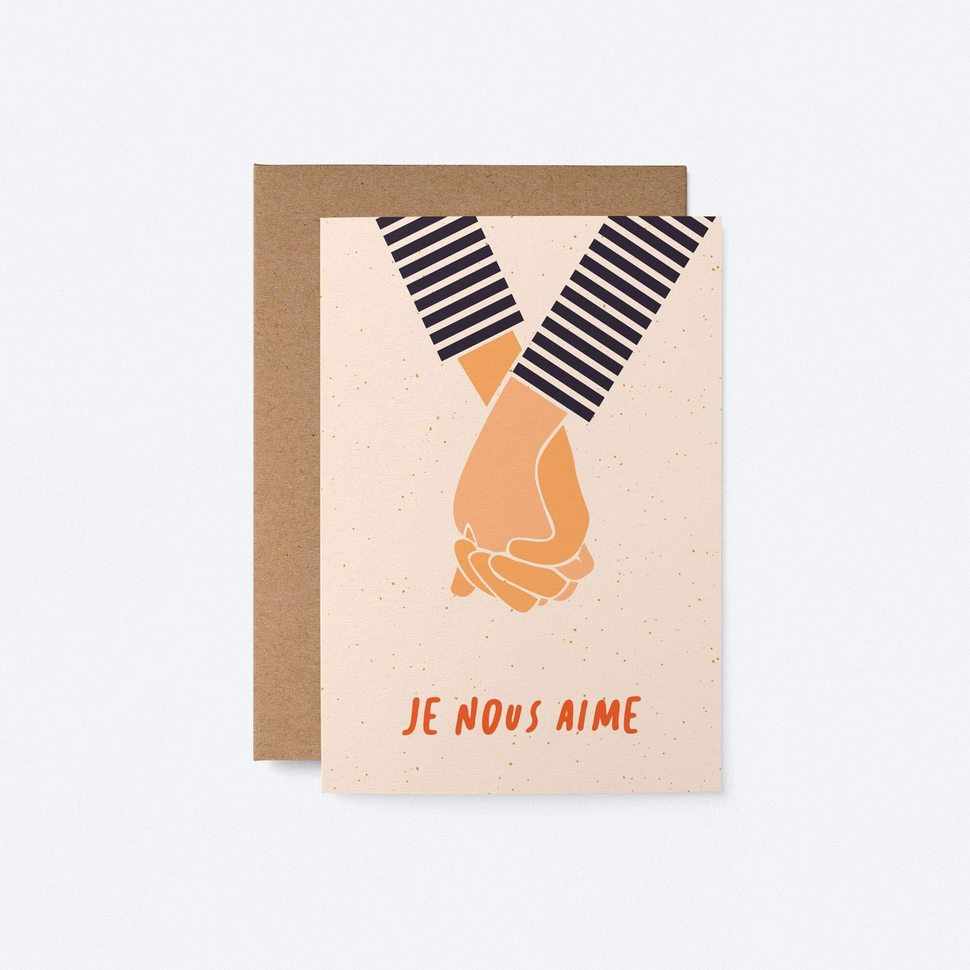 Achat Je nous aime - Carte de voeux en gros