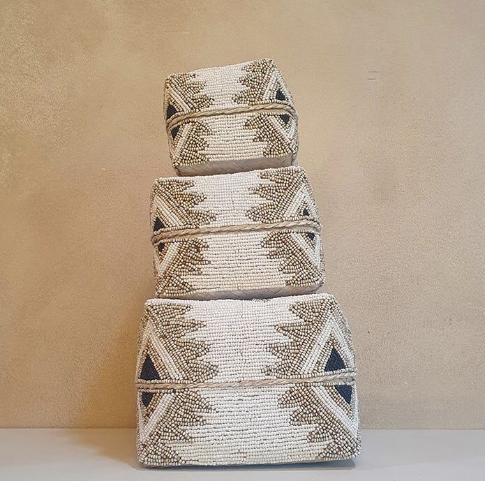 Buy wholesale Balinese offering baskets - Aztecs white