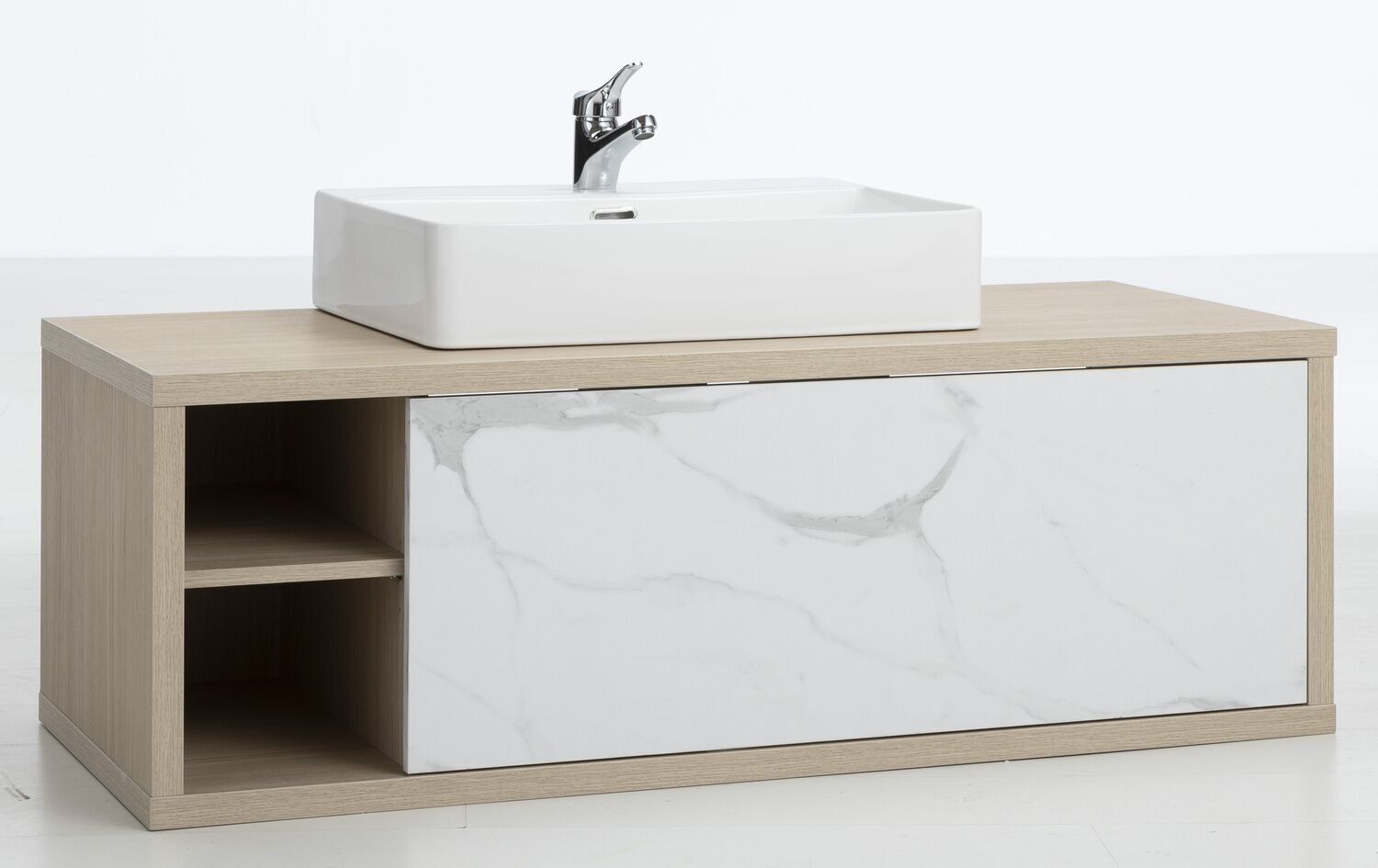 Buy wholesale COMPOSAD | LADAMA Line Washbasin Base With Sink, Bathroom Vanity Unit, Bathroom ...