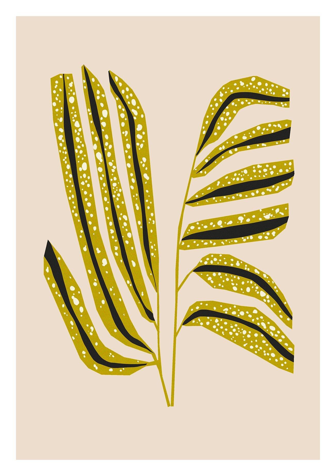 Buy wholesale Illustration of Ocher leaves