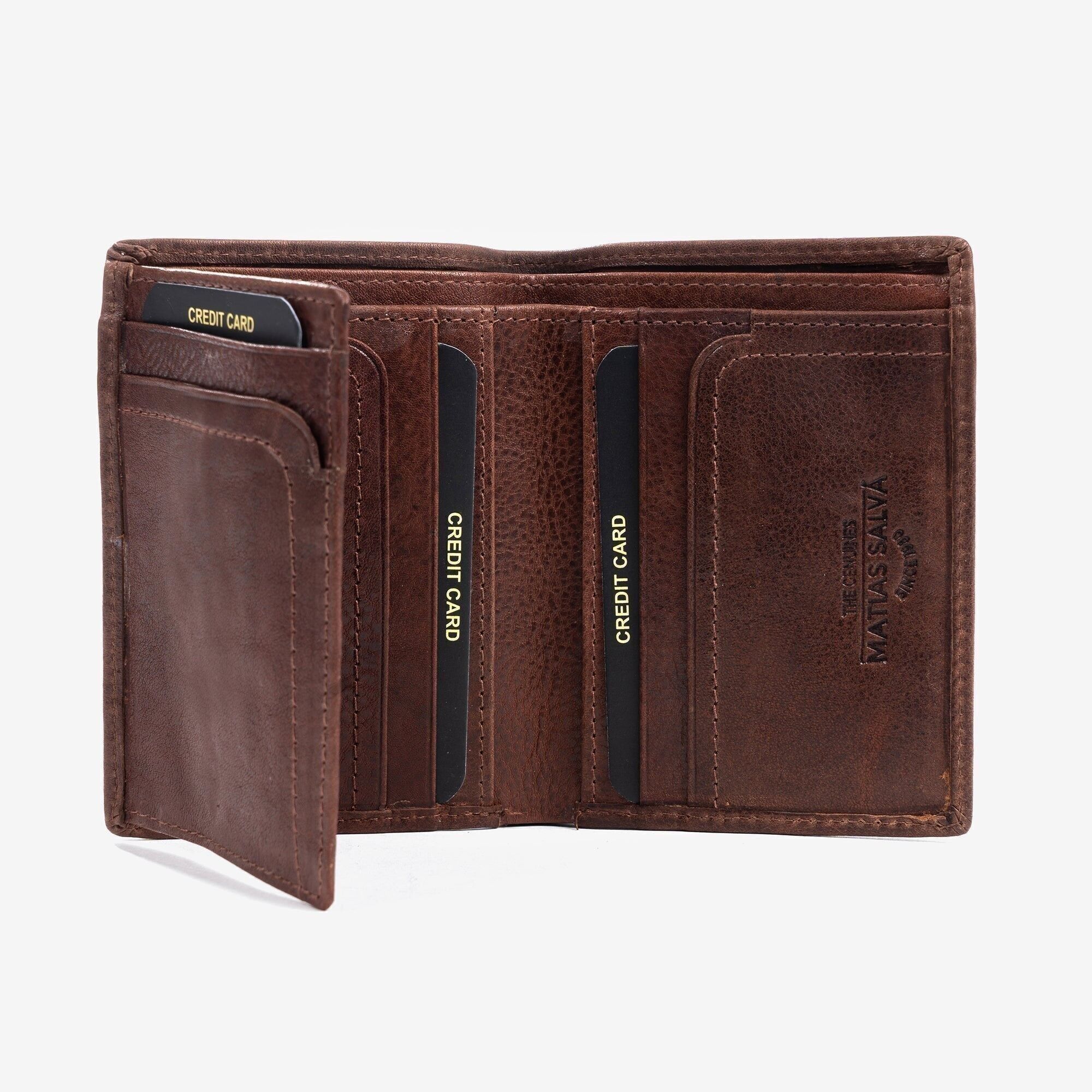 Buy wholesale Brown wallet, Wash leather Wallets Collection - 8.5x11 cm