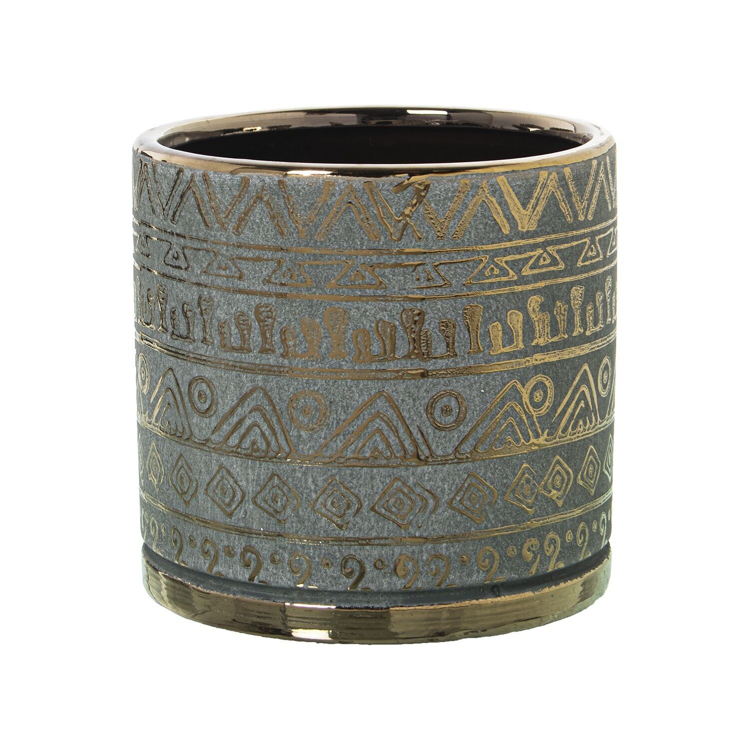 Buy wholesale GREEN/GOLD CERAMIC PLANTER °14X14CM ST50239