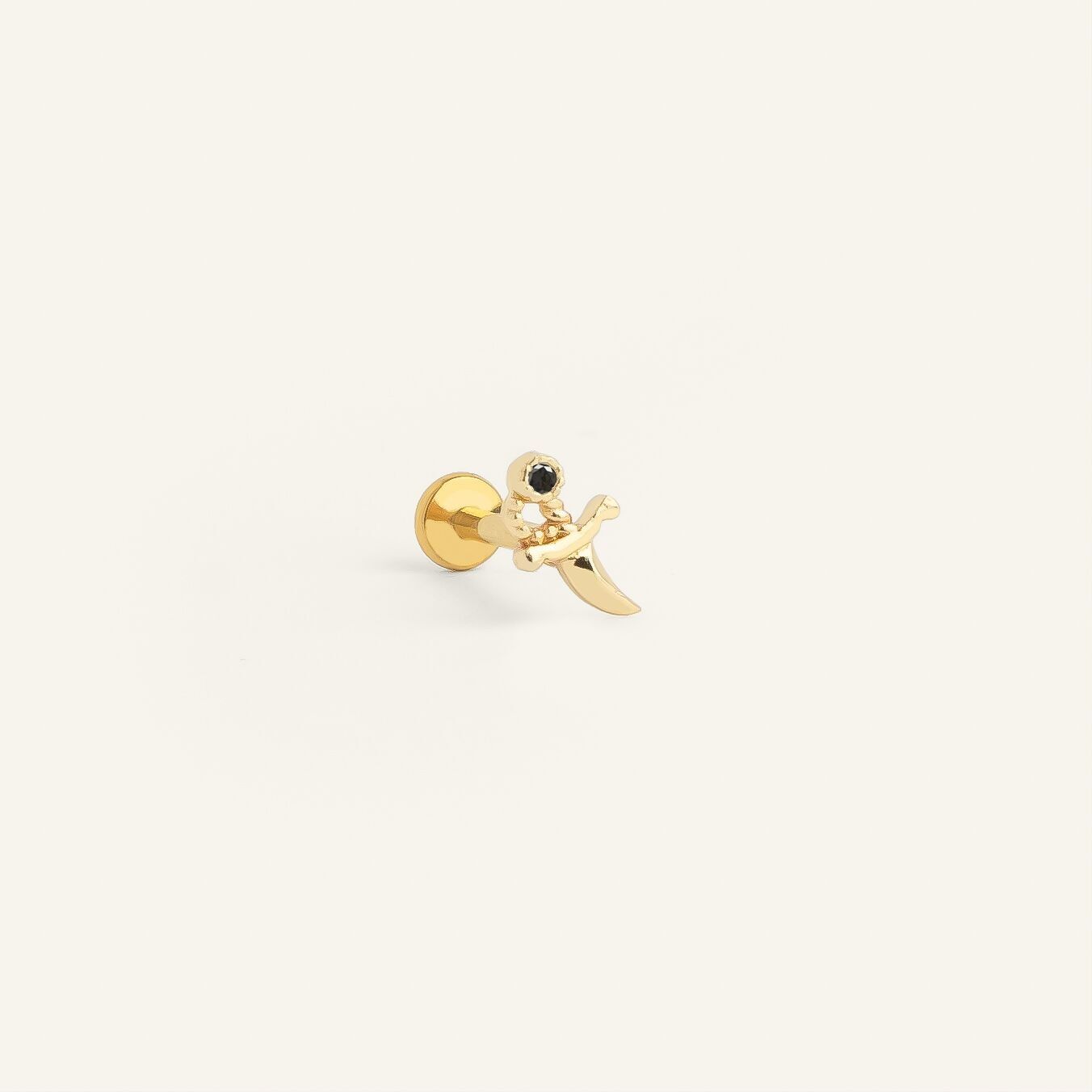 Buy wholesale Gold Esme dagger piercing - Black