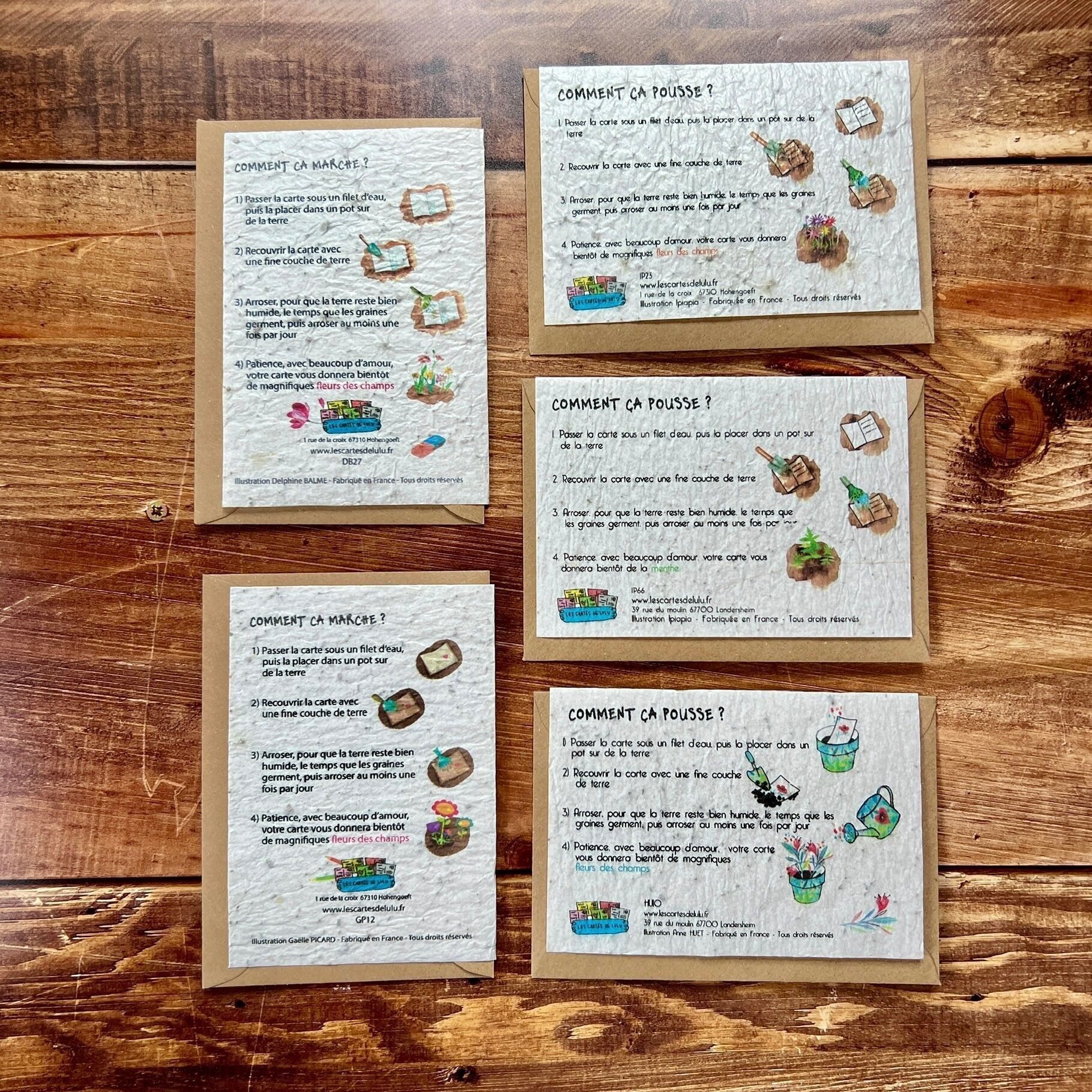 Achat Carte ensemencées à semer remerciement fin d'année scolaire en gros