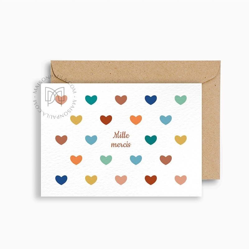 Buy wholesale Carte postale Mille mercis