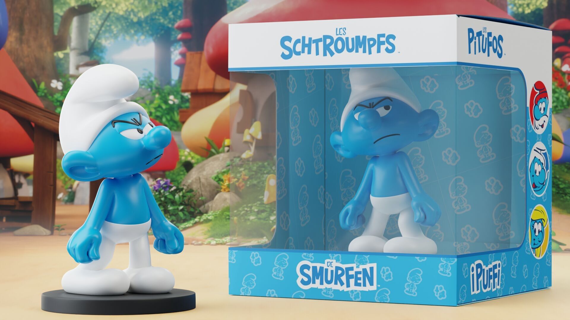 Achat SCHTROUMPF GROGNON EN RESINE DE +/- 11 CM en gros