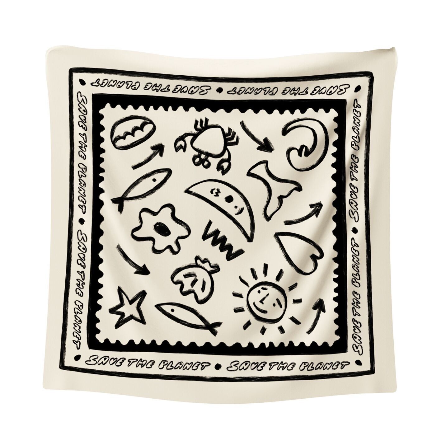 Buy wholesale Save the planet scarf
