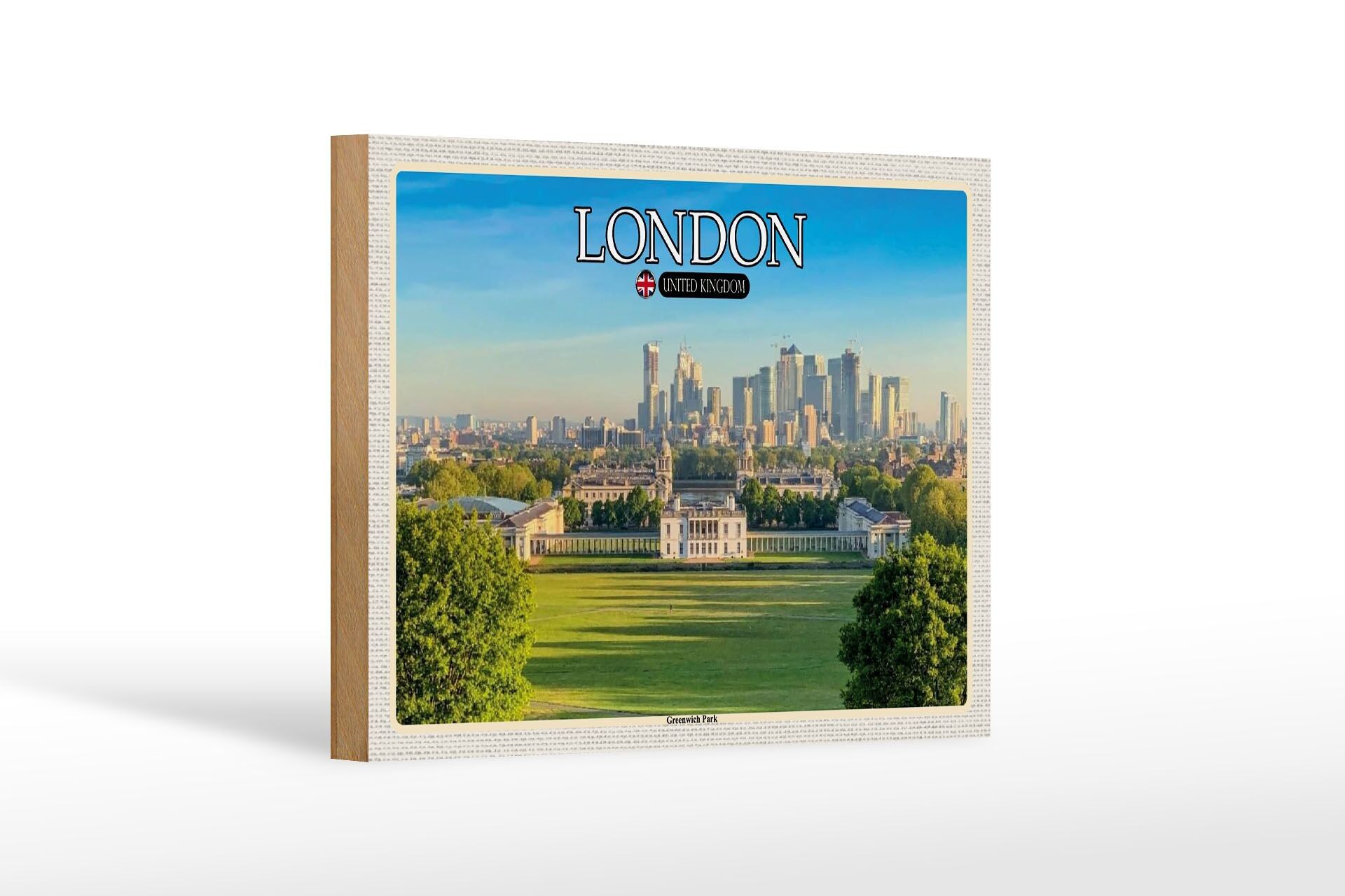 Compra Letrero de madera Ciudades Greenwich Park Inglaterra Londres ...
