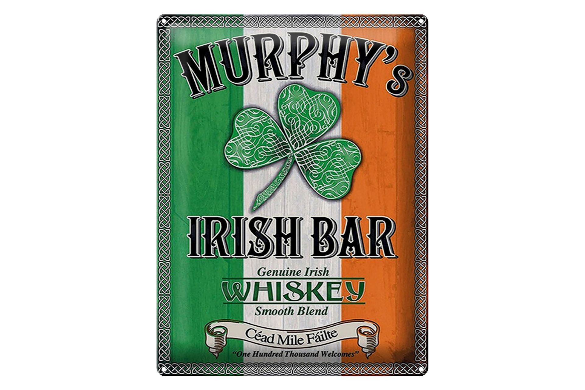 Compra Cartel de chapa 30x40cm Murphy's Irish Bar Whisky al por mayor