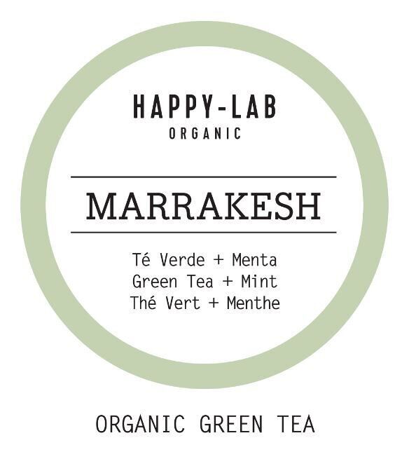 Buy wholesale Happy-Lab MARRAKESH green tea with mint box of 60 biodegradable pyramids in ...
